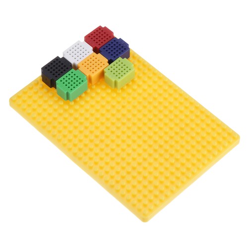 7pcs Mini Breadboard, Solderless Breadboard 25 Points with Base Board,7 ...