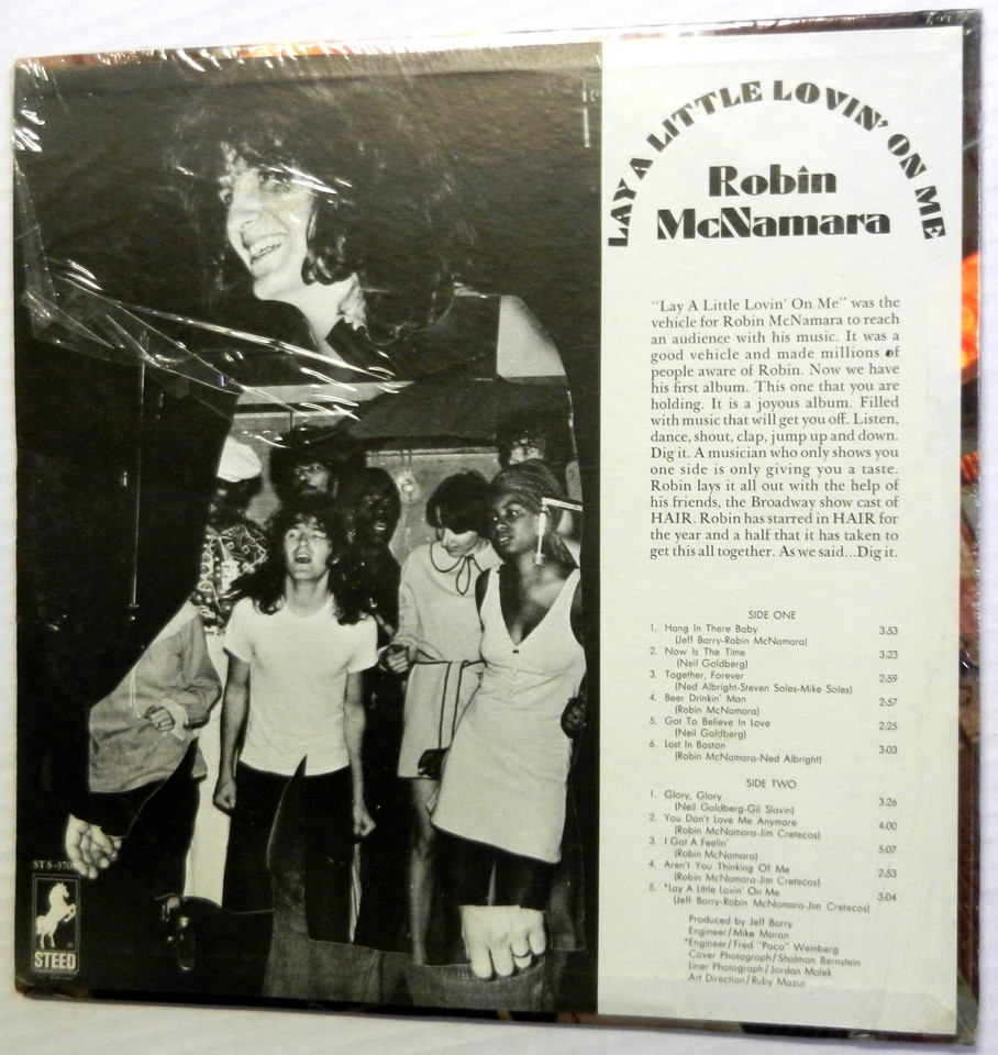 ROBIN McNAMARA Lay A Little Lovin On Me SEALED Steed LP | eBay