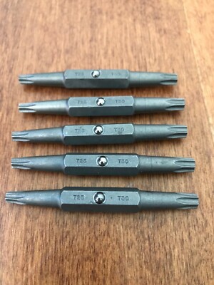 5 PACK, TORX BIT T25 T30 DOUBLE ENDED 4 IN 1 SCREWDRIVER REPLACEMENT 2 ...