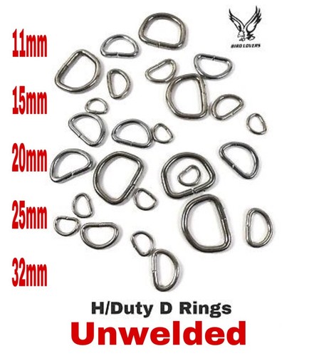 HEAVY DUTY UNWELDED HI GRADE STEEL METAL D RINGS LEATHER CRAFT 11.15.20 ...