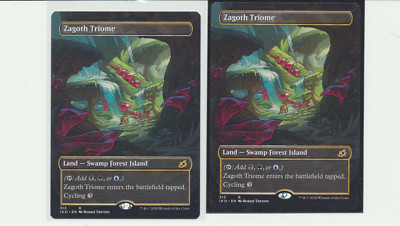 2x Unplayed Zagoth Triome (Showcase) Ikoria: Lair of Behemoths Regular ...