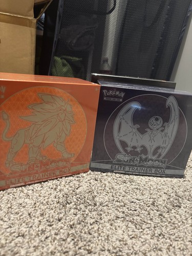 Pokemon Sun & Moon Base Elite Trainer Box ETB Set Of 2 Factory Sealed ...