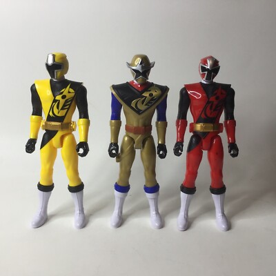 LOT 3 SCG Power Rangers Super Ninja Steel 12" Figure 971+ Gold,Red ...