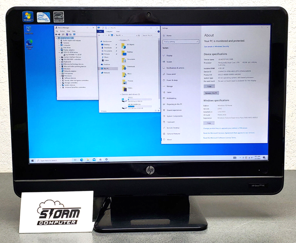 HP Omni 200-5400t PC All-in-One 4GB 1T 20" | eBay