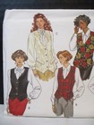 Butterick Pattern 6417 Misses Size XS-S-M Vests Cut Complete Vintage ...
