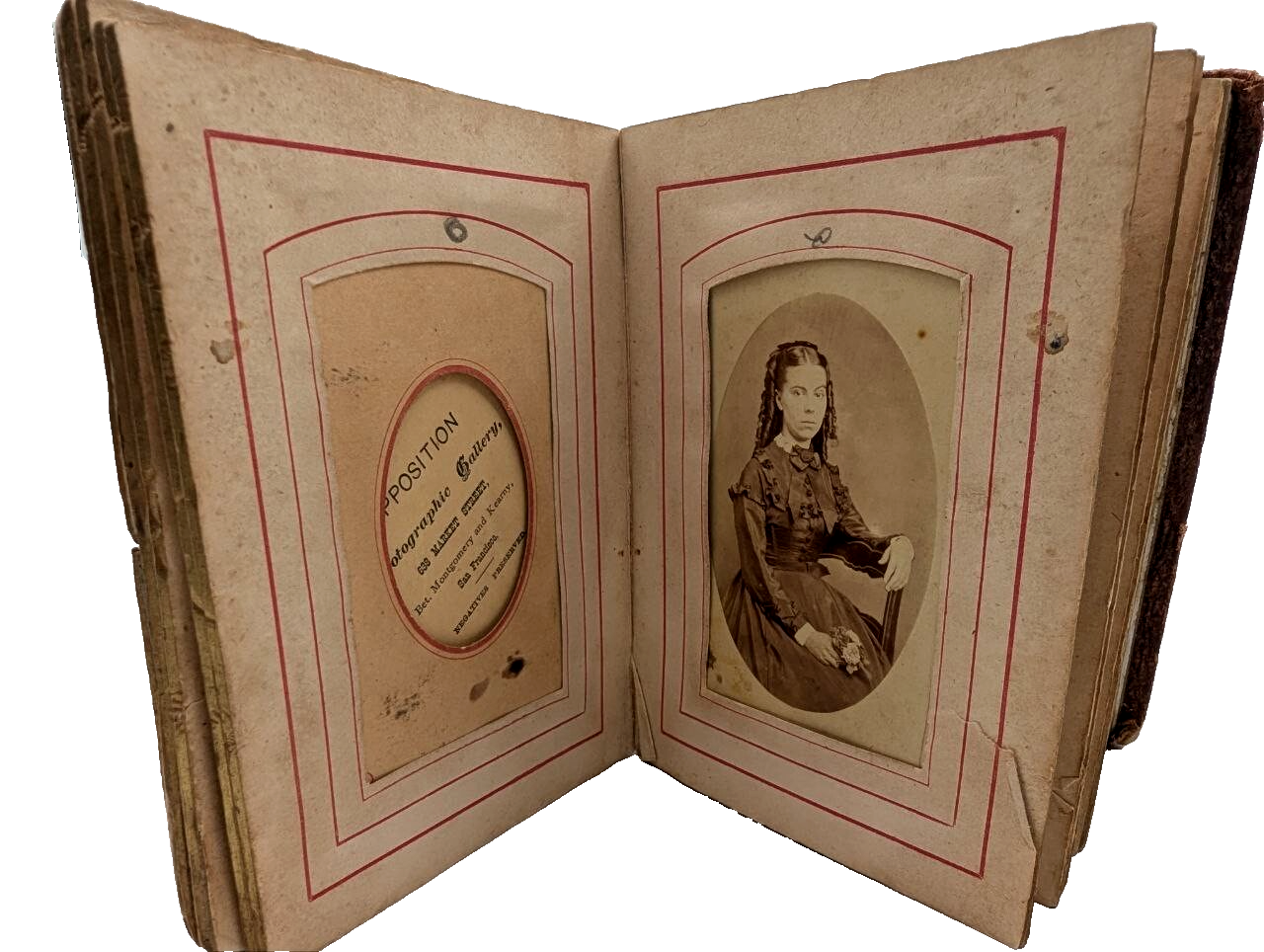 RARE ANTIQUE 1850s Tintype Photo Album Portraits Slides Historical ...