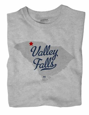 Valley Falls South Carolina SC T-Shirt MAP | eBay