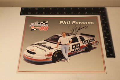 SIGNED! 1995 PHIL PARSONS #99 NASCAR BUSCH SERIES "LUXAIRE RACING ...
