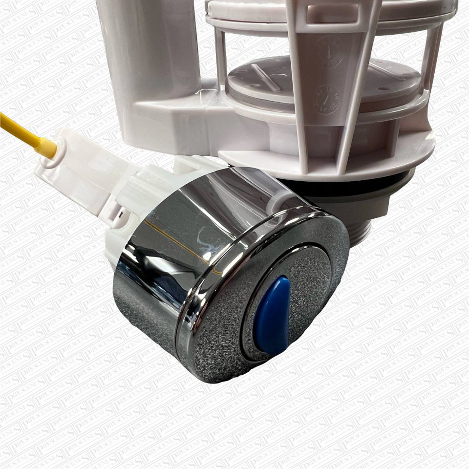 WRAS Approved Toilet Push Button Dual Flush Cistern Syphon Valve Yellow ...