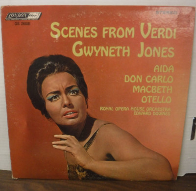 Verdi Gwyneth Jones Royal Opera House Edward Downes OS26081 vinyl ...