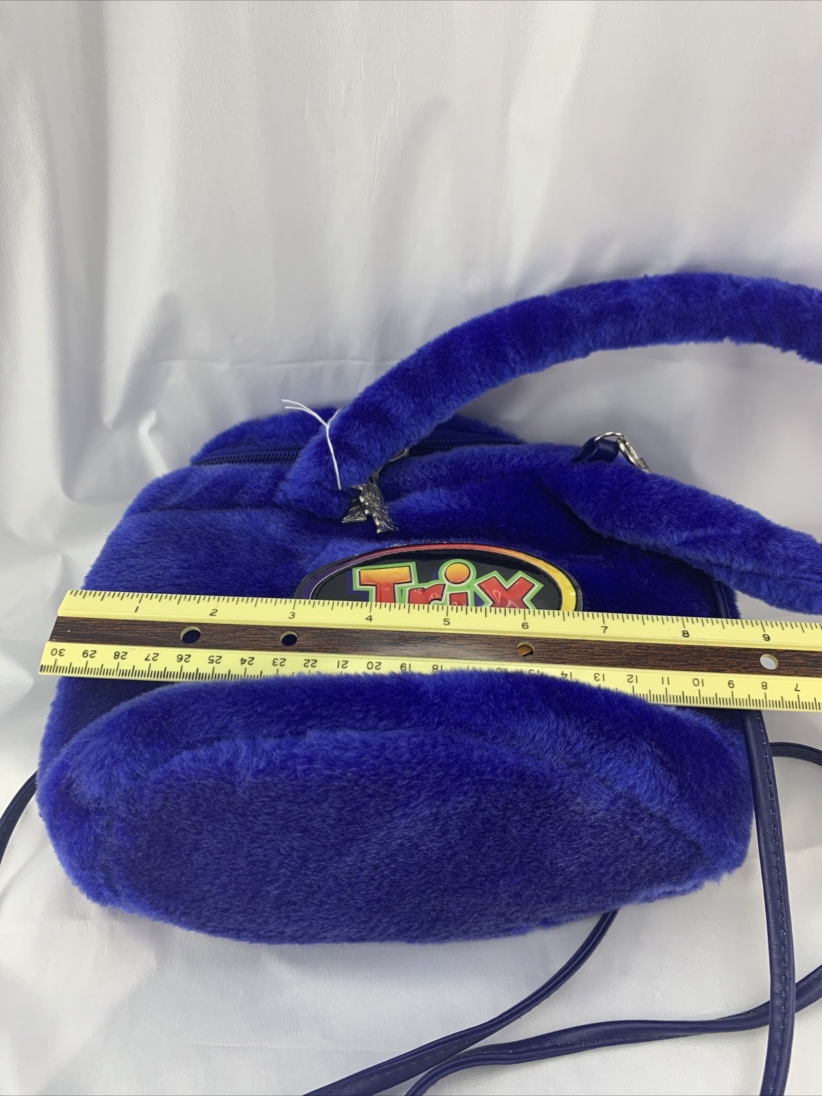 Rare Trix Cereal Blue Fuzzy Purse Lunch Bag W/Tag Lon… - Gem