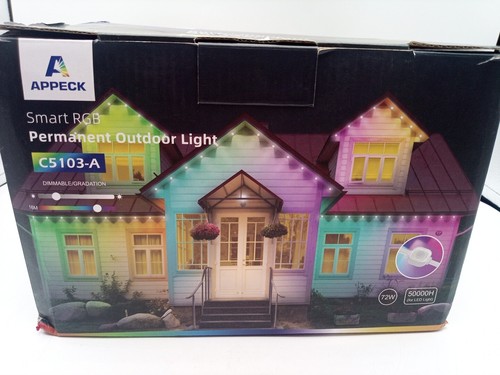 APPECK 100ft Permanent Outdoor Lights Smart RGB C5103-A Box Distress | eBay