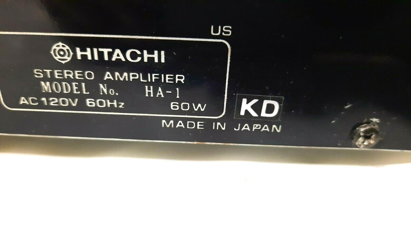 Hitachi HA-1 Stereo Amplifier. | eBay