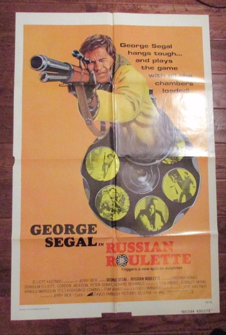 1975 Russian Roulette 1-Sh Original Movie Poster FN- 27x41 George Segal ...