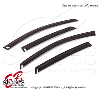 For Ford Focus Sedan 2008-2011 Outside-Mounted Deep Black JDM Window ...