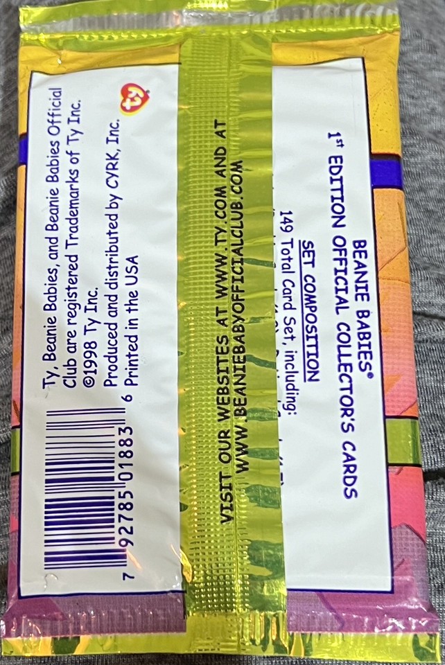 Ty Beanie Babies Series I Limited Edition Official Collectors Cards ...