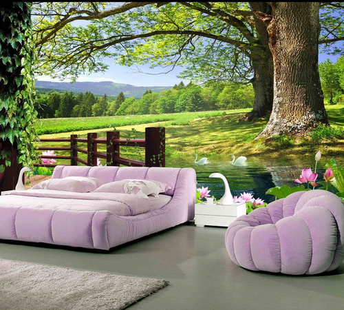 3D River Sawn 5579 Wallpaper Murals Wall Print Wallpaper Mural AJ WALL ...