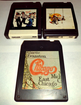 Chicago XI Hot Streets IX 8 Track Tapes Classic Rock Music Vintage 3 ...