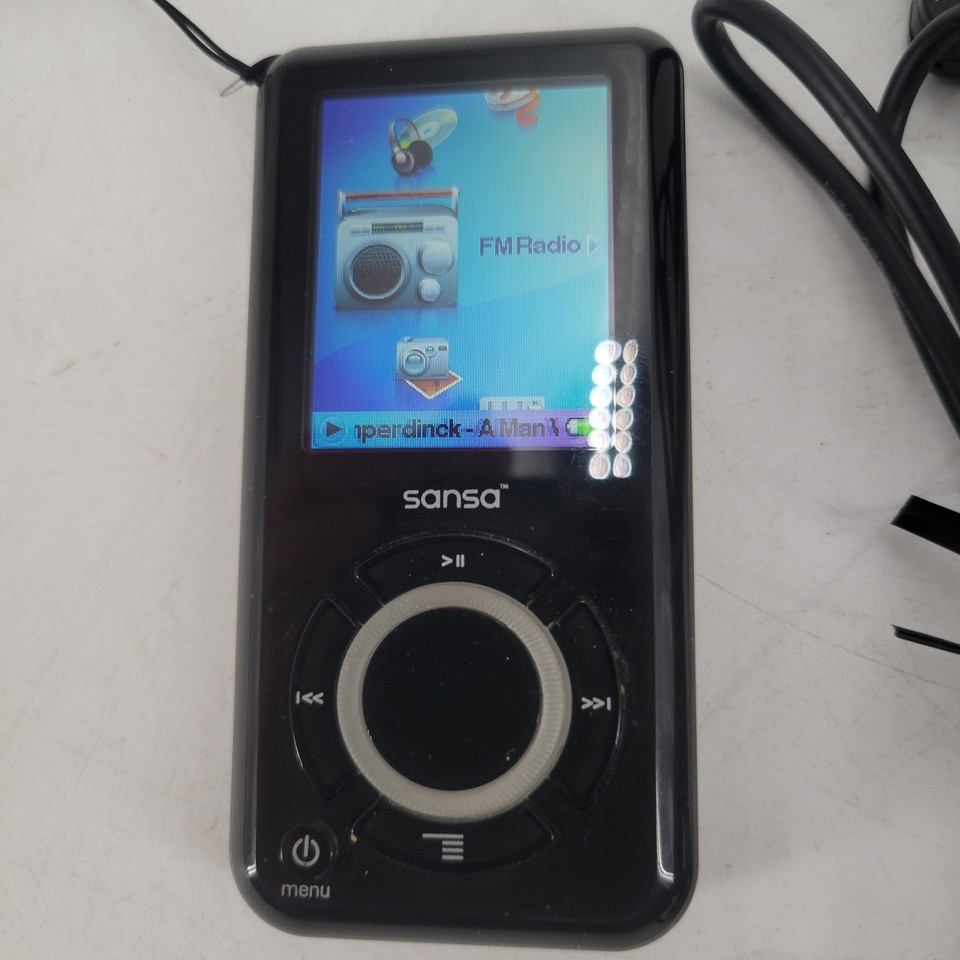 SanDisk Sansa E200 Media Player FM Radio Loaded with 360+ Songs | 2GB ...