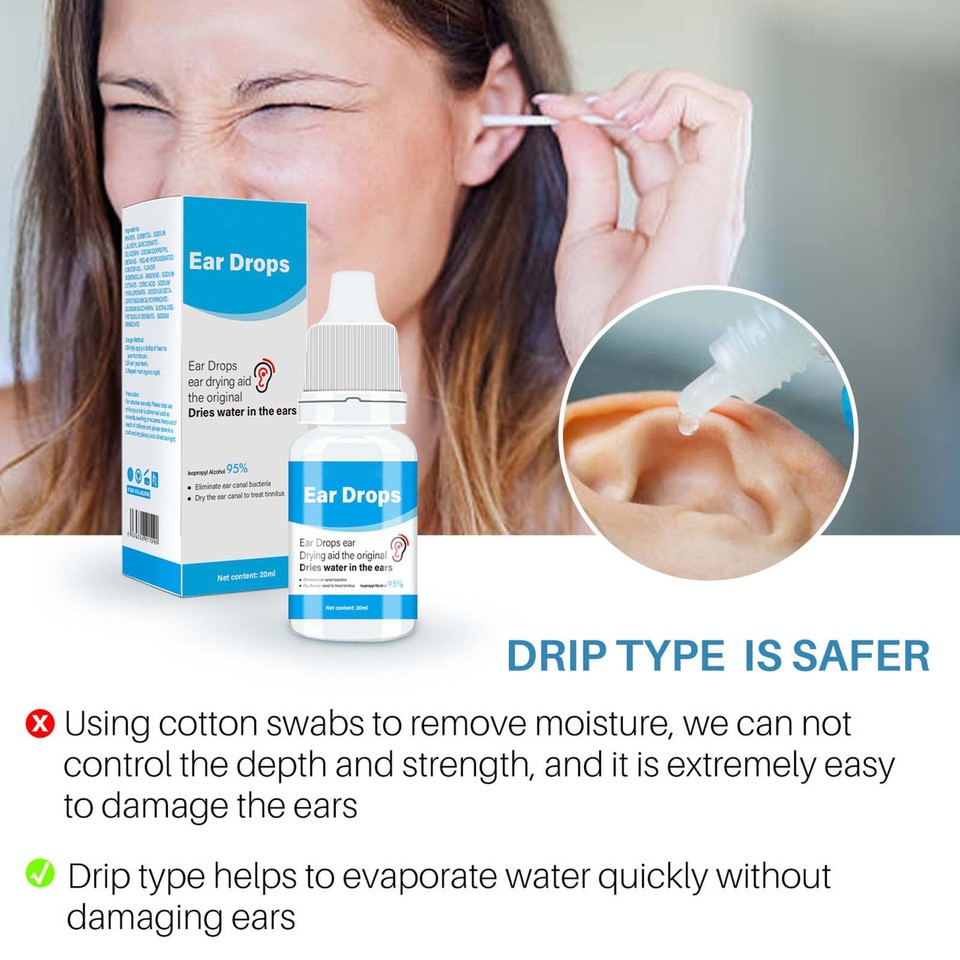 20ml Ear Drops For Swimmers Ear Swimmers Ear Drying Drops Adult Ear ...