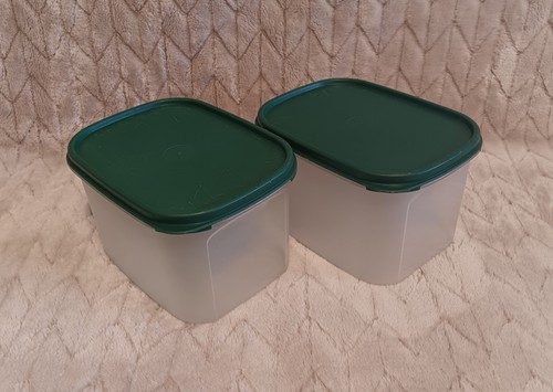 Vintage Tupperware Modular Mates SHEER / CLEAR rectangle storage ...
