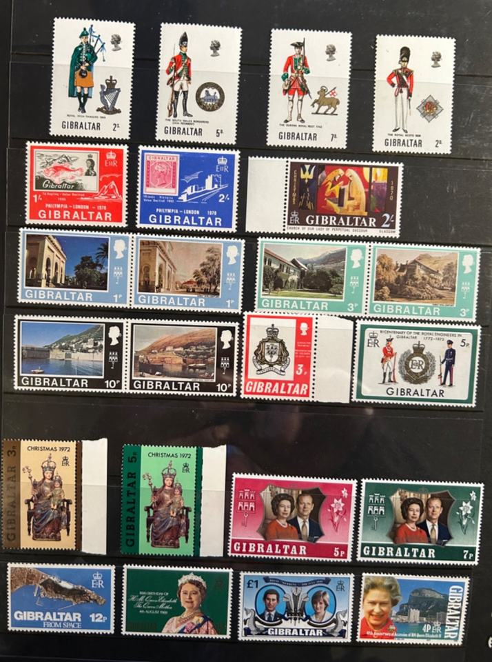 Stamps of Gibraltar - Collection of mainly mint stamps 1953-1994 | eBay UK