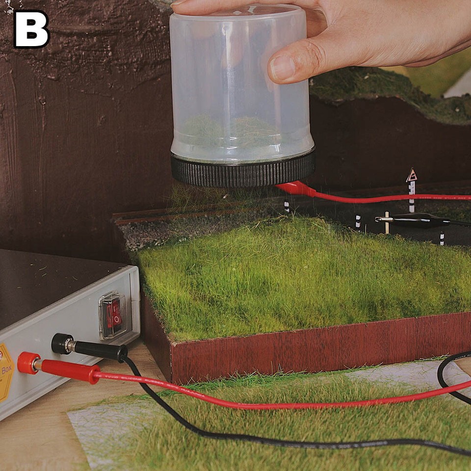 Flocking Box Static Grass Flocking Applicator Machine for Model ...