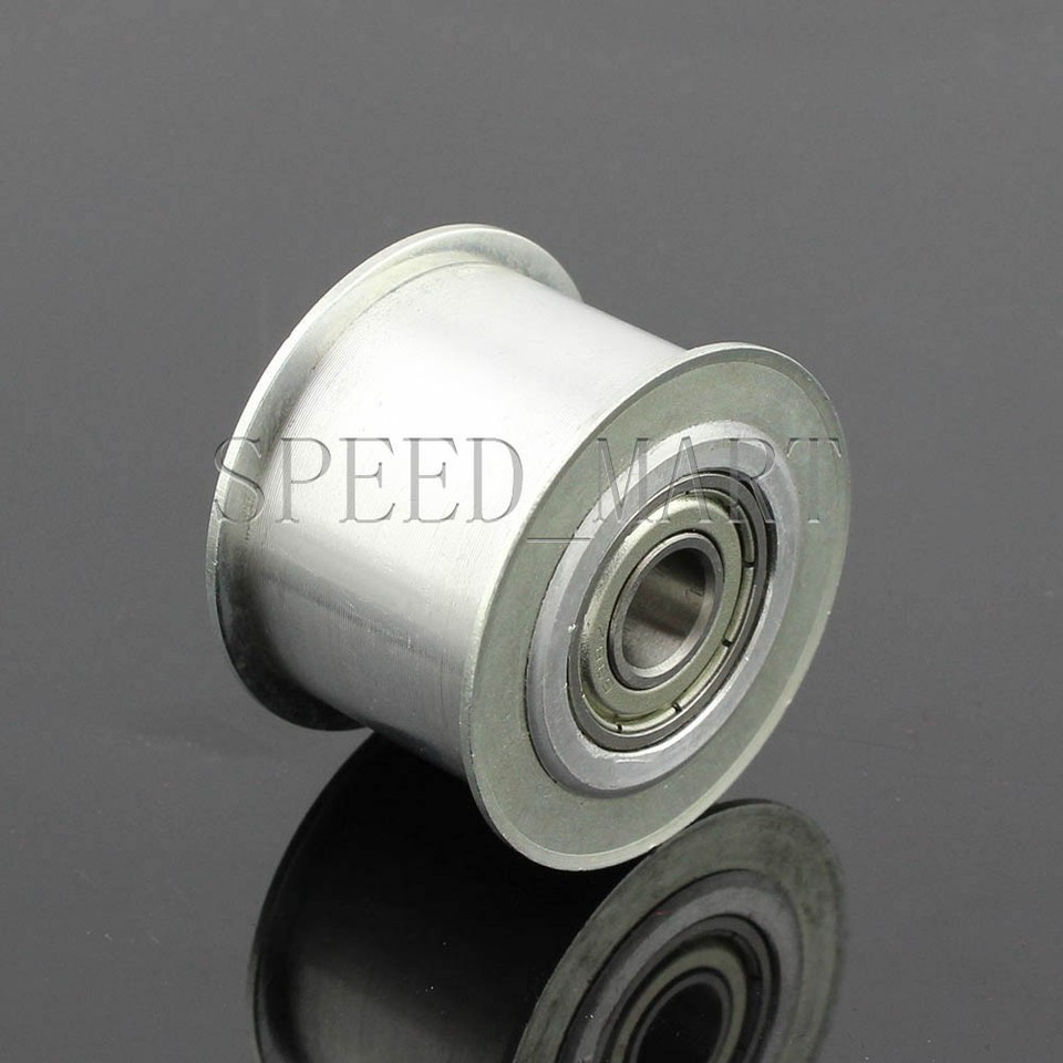Smooth Idler Pulley With bore 12mm Bearing For wide 27mm HTD5M HTD8M ...