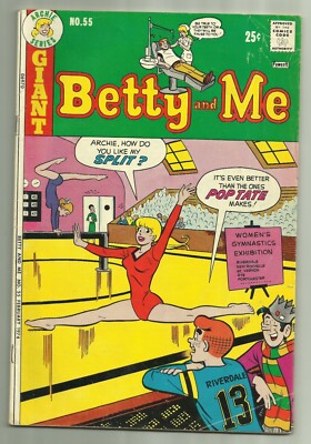 Betty & Me #55 Archie Comics 1974 Sexy Innuendo Betty Doing Splits GGA ...