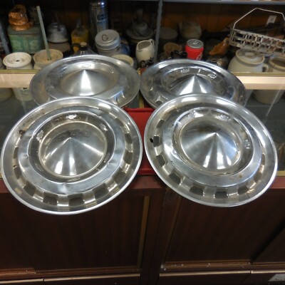 SET OF FOUR ---1956 Chevrolet Chevy Bel Air Hub Caps Wheel Cover Cones ...