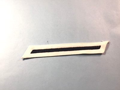 US Navy service stripe (1 stripe) black on white (FEMALE size) | eBay