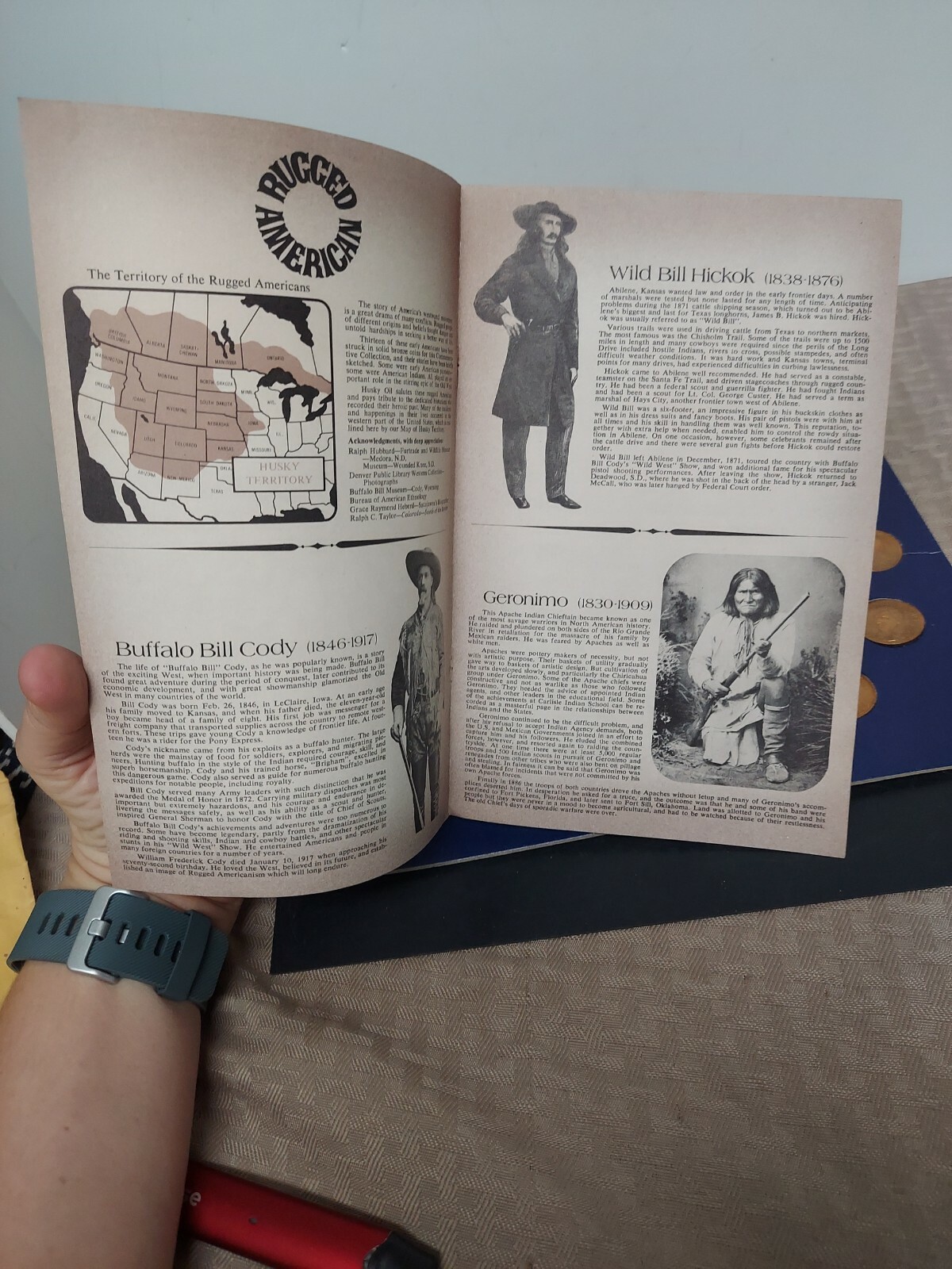 Rugged Americans coin collection,Wild Bill Hickok,Kit Carson,Blackhawk ...