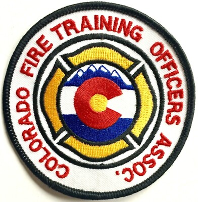 NEW ORIGINAL VINTAGE COLORADO FIRE TRAINING OFFICERS ASSOC. EMBROIDERED ...
