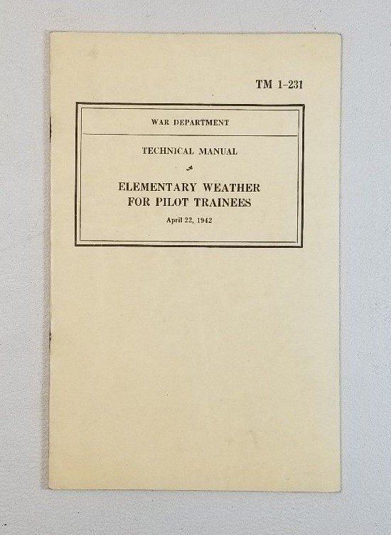VINTAGE WW2 BOOK MATHEMATICS FOR PILOT TRAINEES TM 1-231 APRIL 22 1942 ...