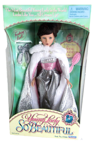 Playmates 16" Fashion Doll YOUNG LADY SO BEAUTIFUL Fantasy Ball 1996 ...
