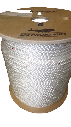 3/8" x 525' 12-Strand Braided Polyester Rope, Wire Pulling Line, Bull ...