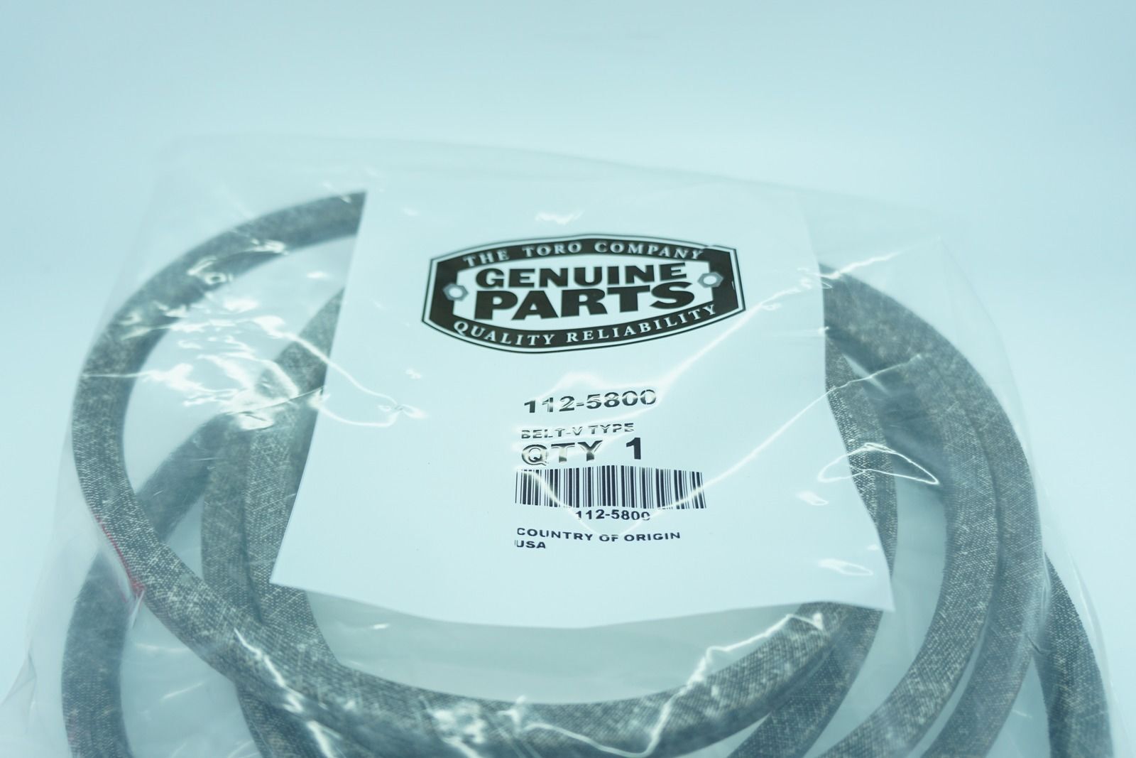 GENUINE OEM TORO PART # 112-5800 V-BELT; LX420 LX423 LX425 LX426 LX427 ...