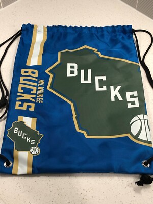 NWT MILWAUKEE BUCKS Youth Drawstring Bag Backpack Training Gym Sack | eBay