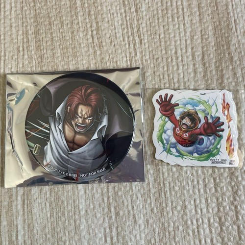 One Piece Bounty Rush Shanks Badge & Sticker Set, 6 Pieces, Original ...
