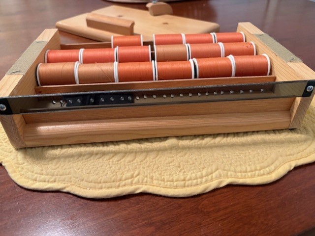 Amanda-Jane Smocking Pleater (Australia) w/ Wood Base Thread Box ...
