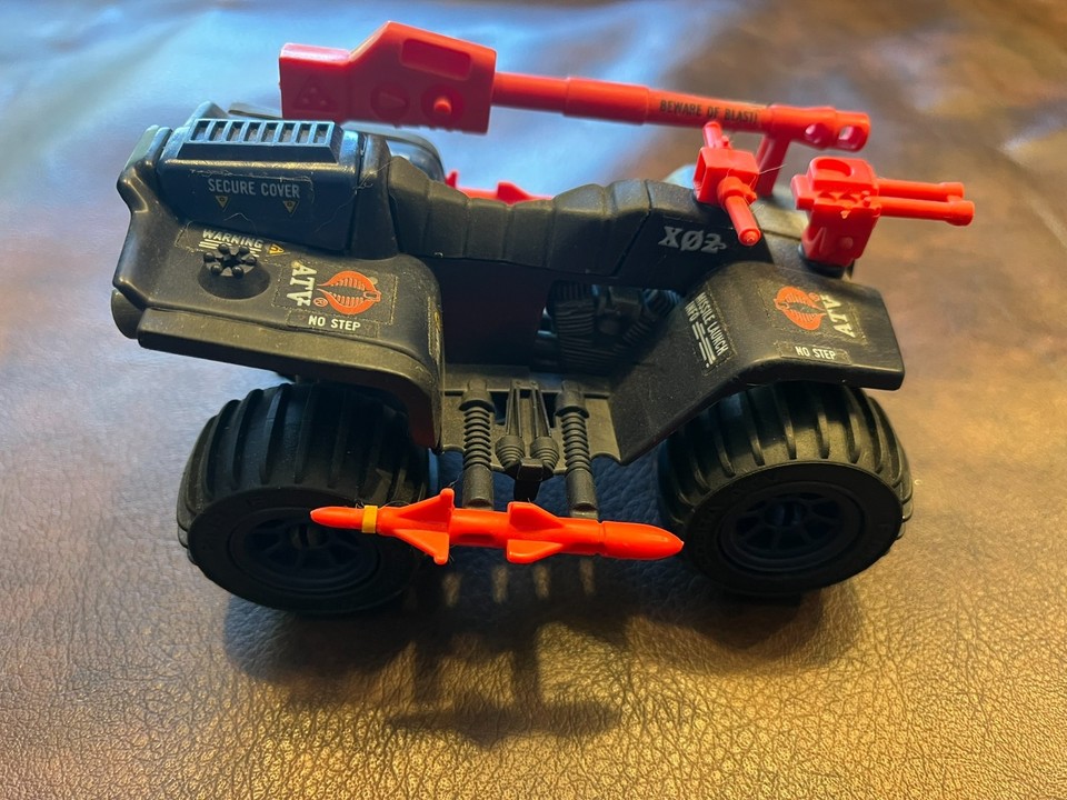 🔴 GI Joe Cobra Ferret ATV Complete Vintage 1985 Complete with Blueprint ...