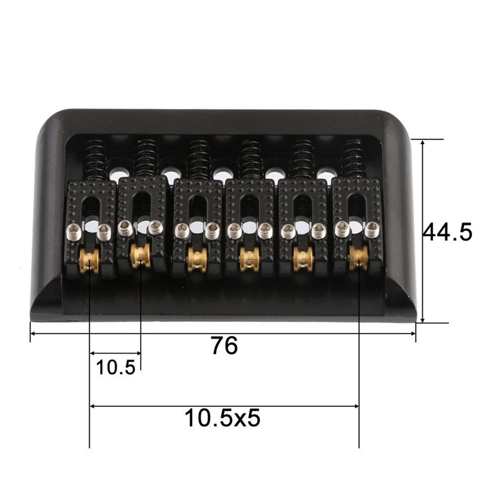 6 String Fixed Hardtail Electric Guitar Bridge Hardtail Roller Saddle ...