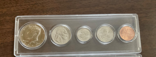 2025 Mint Set, Birth Set in New Holder; 5 BU/MS Coins; Half Dollar ...