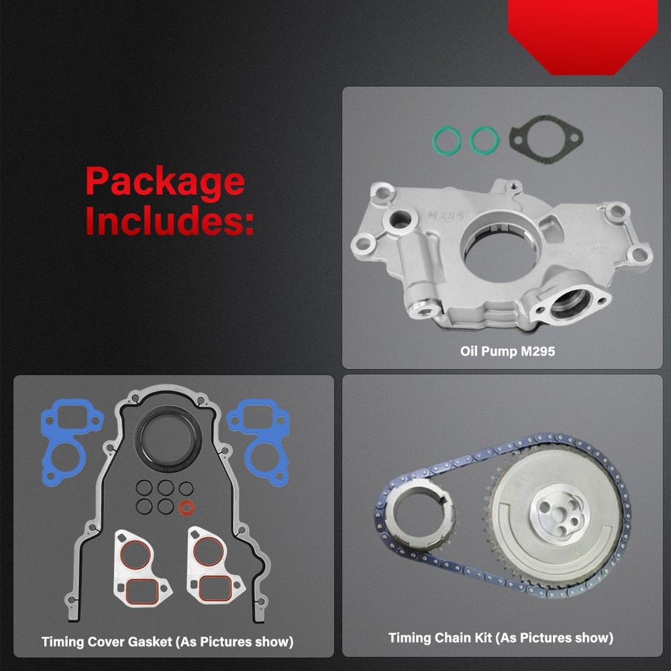 M295 Standard Volume Oil Pump Timing Chain for Chevrolet GMC LS 4.8L 5 ...