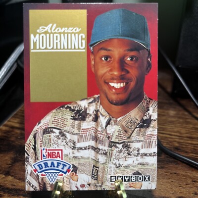 ALONZO MOURNING 1992 SKYBOX NBA BASKETBALL DRAFT PICK ROOKIE CARD #DP2 ...
