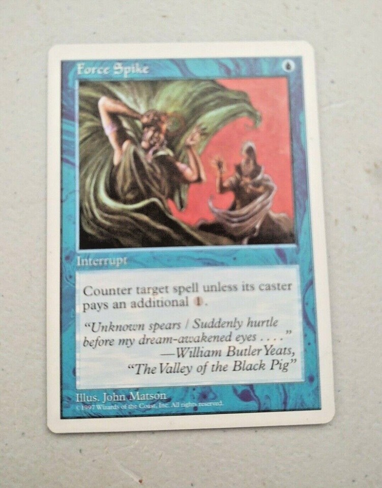 MTG Force Spike Fifth Edition 88 Regular Common NOS See Description | eBay