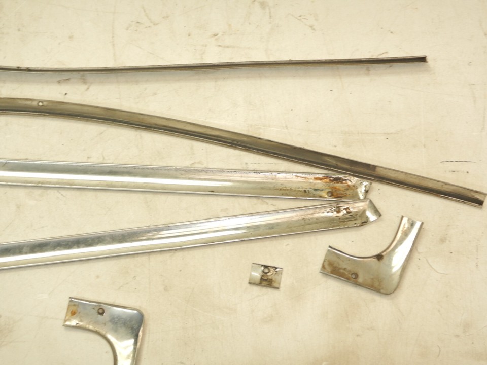 Jeep Grand Wagoneer SJ FSJ Chrome Windshield Frame Bezel Trim Set FREE ...