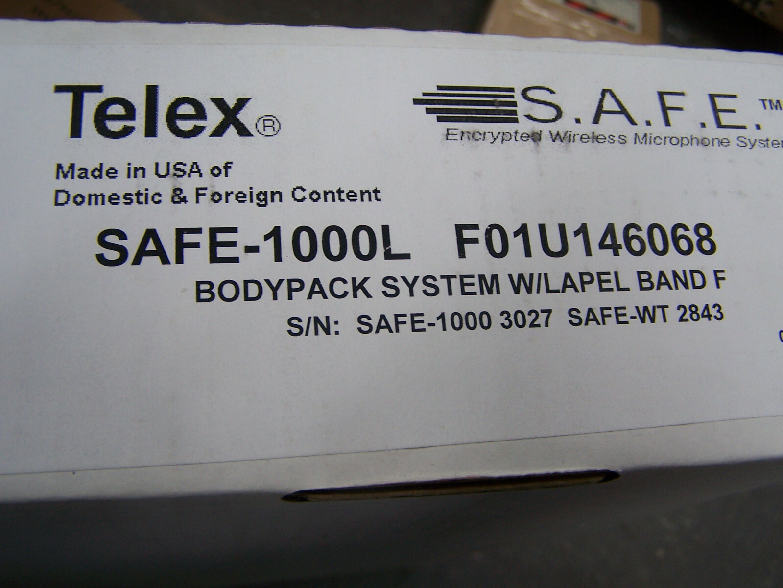 Telex Safe 1000 a Encrypted Microphone Receiver for Parts for sale ...