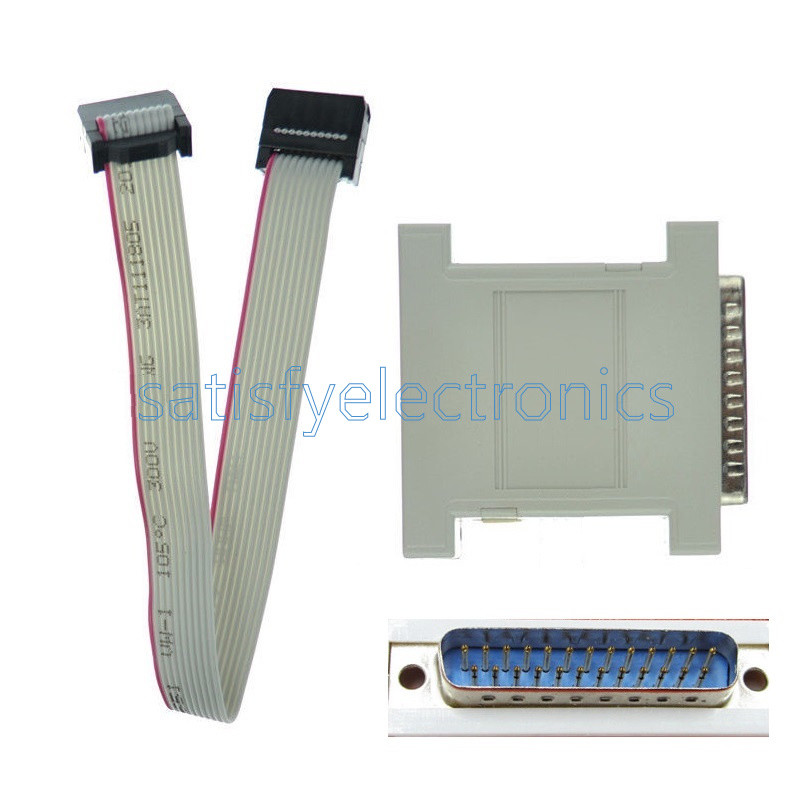 JTAG Download Cable Xilinx LPT Parallel programmer CPLD FPGA XC2C64 ...