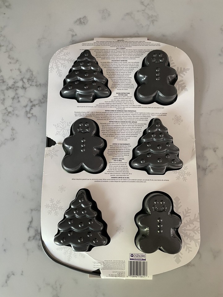 Wilton Christmas Mini Cake Pan Christmas Tree & Gingerbread Man New | eBay